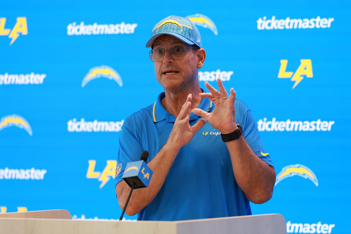 Chargers Offensive Lineman Gives A Glimpse Into Jim Harbaugh's Unique ...