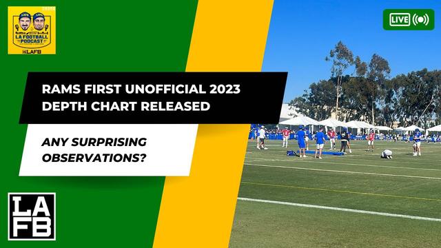 Rams First Unofficial 2023 Depth Chart Released! | Any Surprise ... Rams First Unofficial 2023 Depth Chart Released! | Any Surprise ...